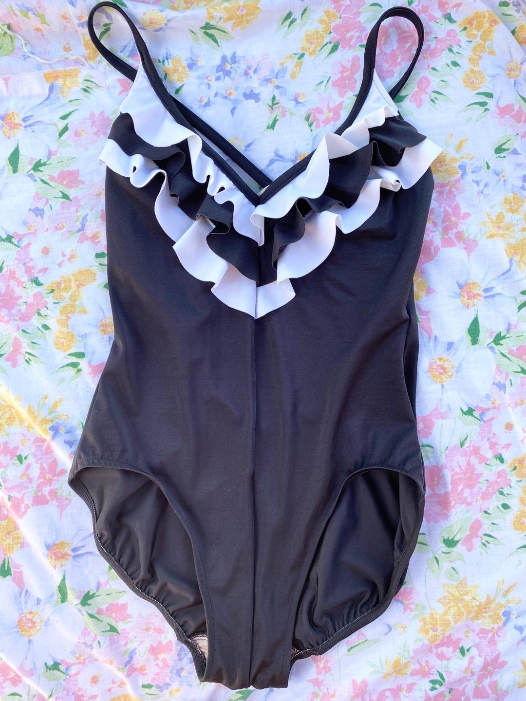 1980/90s One Piece Swimsuit by Petticord, Vintage Swimwear, Bathing ...