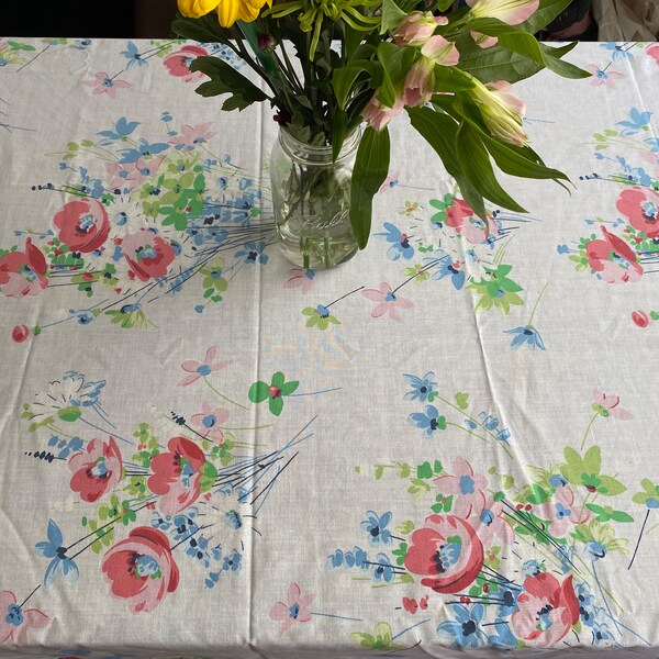 Floral Tablecloth - Etsy