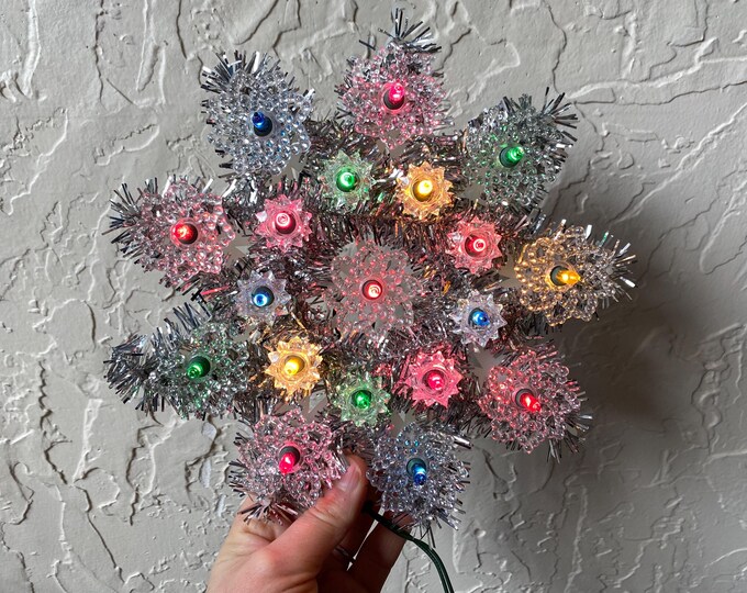 Vintage Lighted Tree Topper, Lighted Tree Topper, Tree Topper for ...