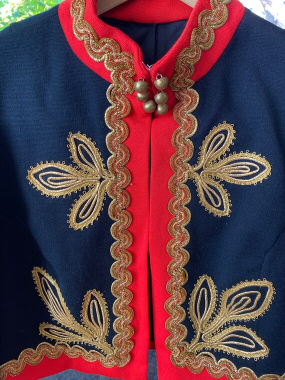 1960s Embroidered Wool Jacket, Mid Century Wool Jacke… - Gem