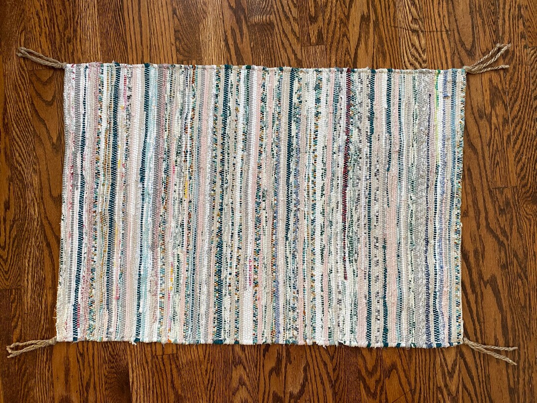 1999 IKEA Tanum Woven Rag Rug, Vintage Rag Rug, Vintage IKEA, Woven Rag ...
