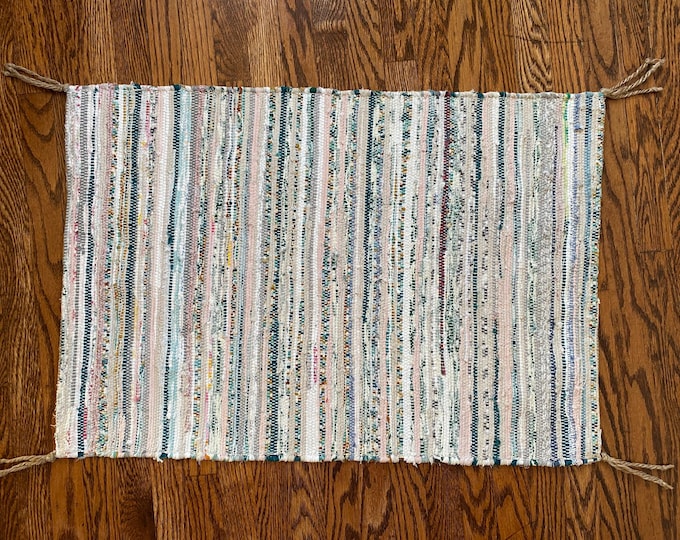 1999 IKEA Tanum Woven Rag Rug, Vintage Rag Rug, Vintage IKEA, Woven Rag ...