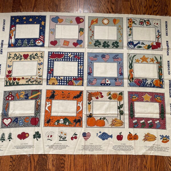 Fabric Calendar - Etsy