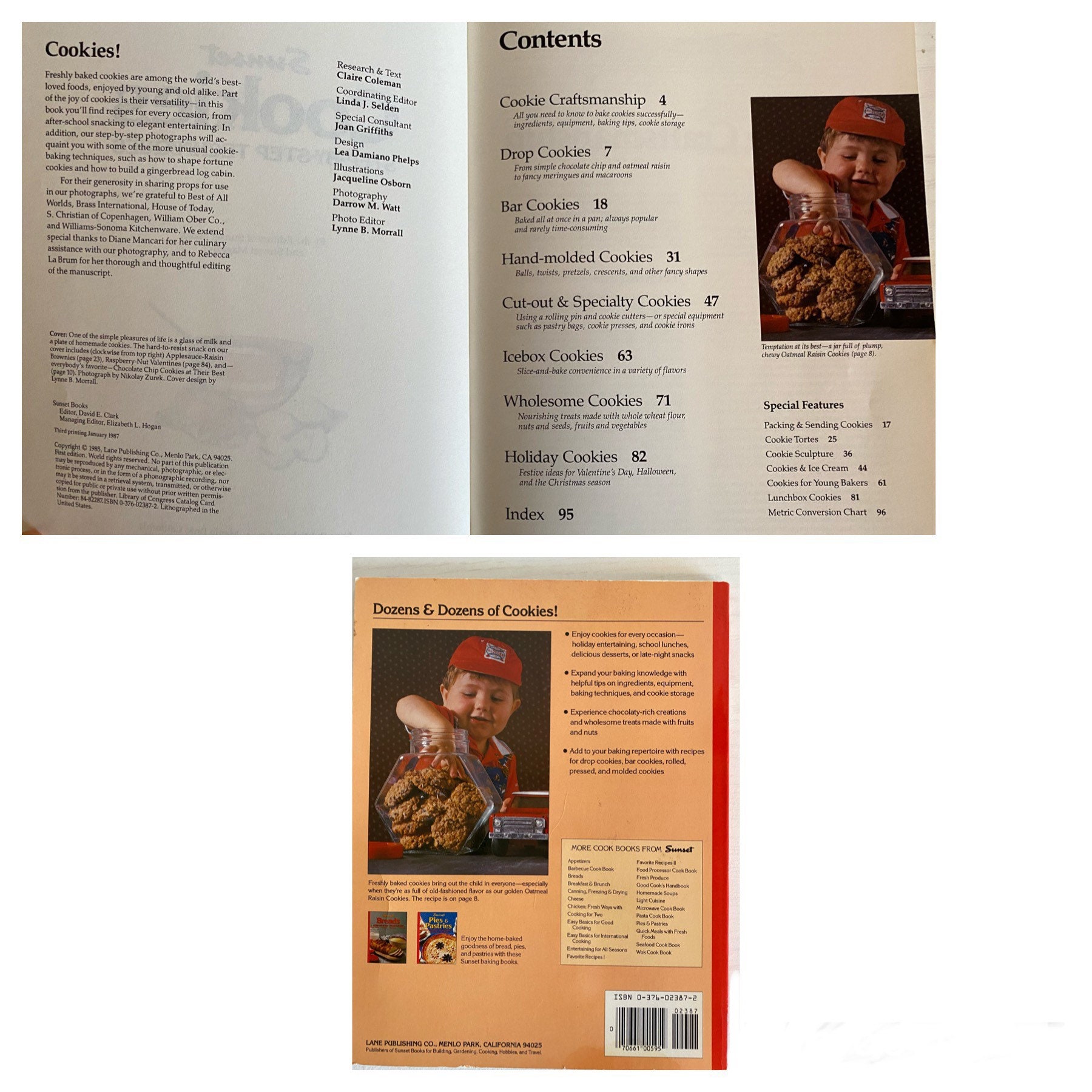 Vintage 1985 Sunset Magazine Cookies Cookbook Christmas | Etsy