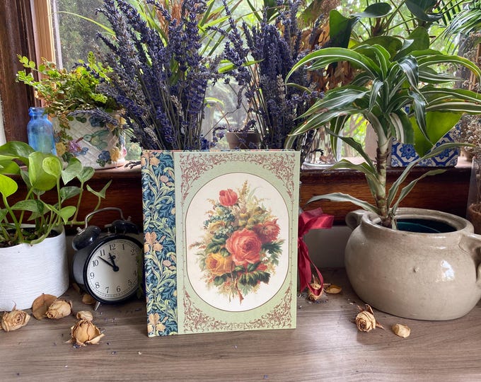 1996 Victorian Repro Floral Photo Album, Blank Photo Album, Flower ...