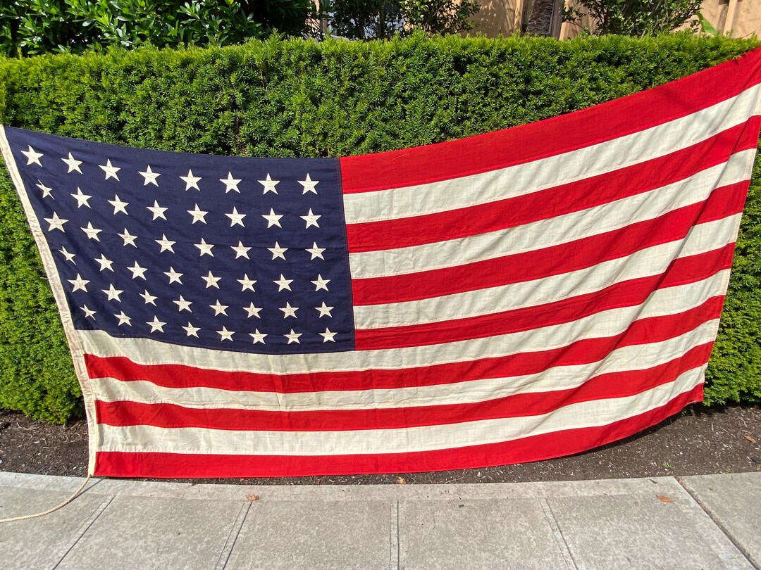 RARE! Jan 1928 Mare Island US Ensign No. 7 48 Star Flag, 48 Star ...