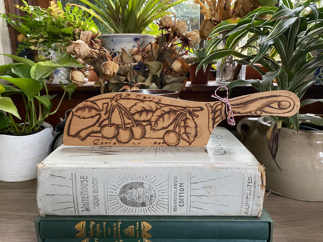 Price Drop! 1909 Flemish Pyrography “A Merry Christmas, Flemish Art ...