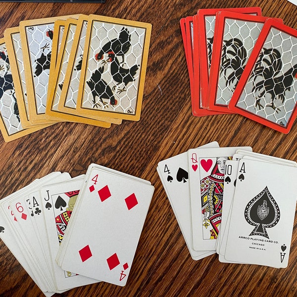 Playing Cards Chicken - Etsy
