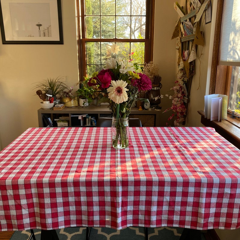Plaid Tablecloth - Etsy
