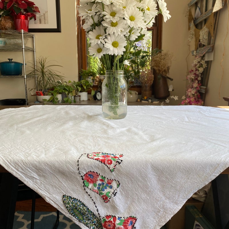 Applique Tablecloth - Etsy