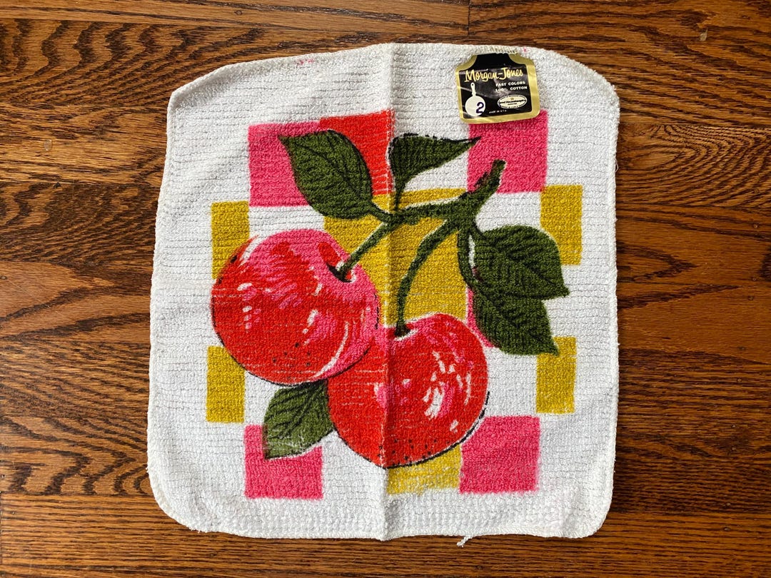 NOS 1960s Morgan Jones Retro Washcloth, Retro Bath Towel, Retro ...