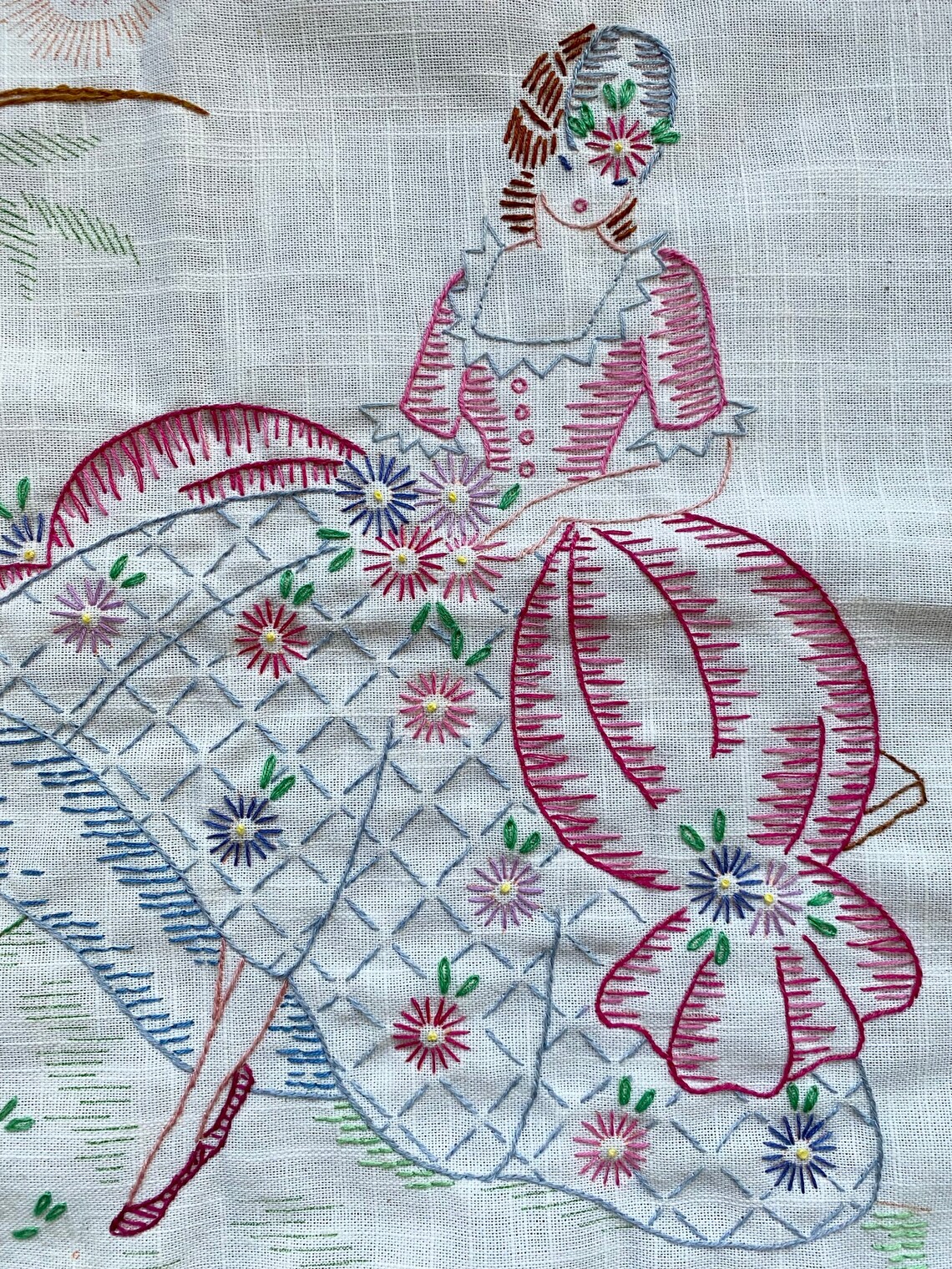 Vintage Unfinished Needlepoint Victorian-themed Needlepoint - Etsy