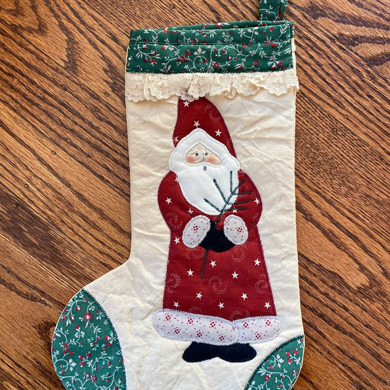 Christmas Stocking Applique - Etsy