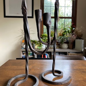 Pair of Antique Primitive Rush Lamps, Rush Lamps, Primitve Home Decor ...