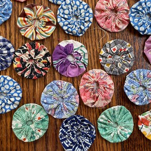 72 1930/40s Yo Yo Quilt Pieces, Vintage Yo Yo Quilt, Yo Yo Quilt Pieces ...