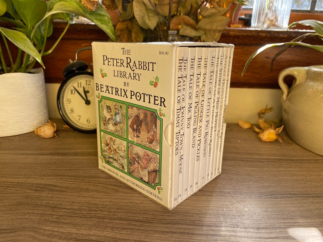 1989 Peter Rabbit Library, Beatrix Potter Book Set, Vintage Childrens ...