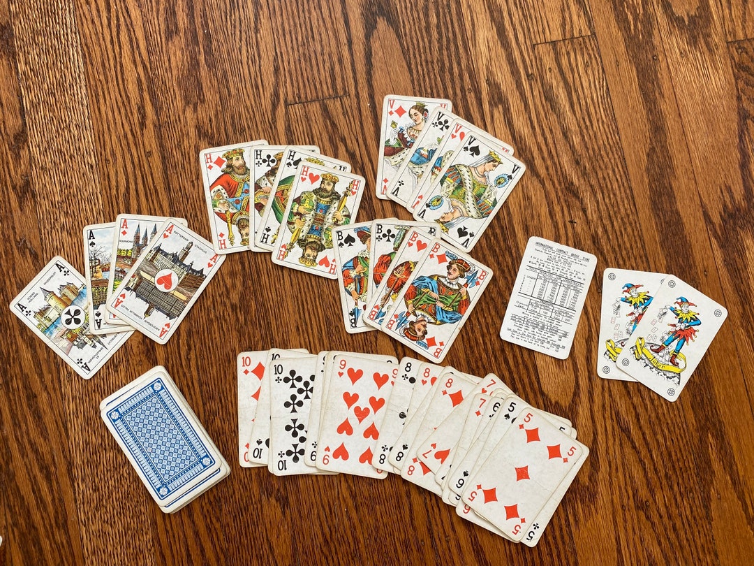 Vintage Dutch Playing Cards, Standard Card Deck, Vintage Dutch Playing ...