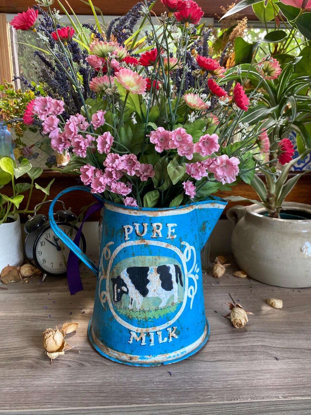 Antique Pure Milk Pitcher Found in France, Dairy Bottles, Milk Bottles ...