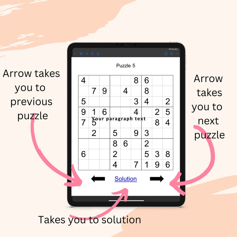 200 Easy Digital Download Sudoku Puzzles - Ipad, Goodnotes, Digital ...