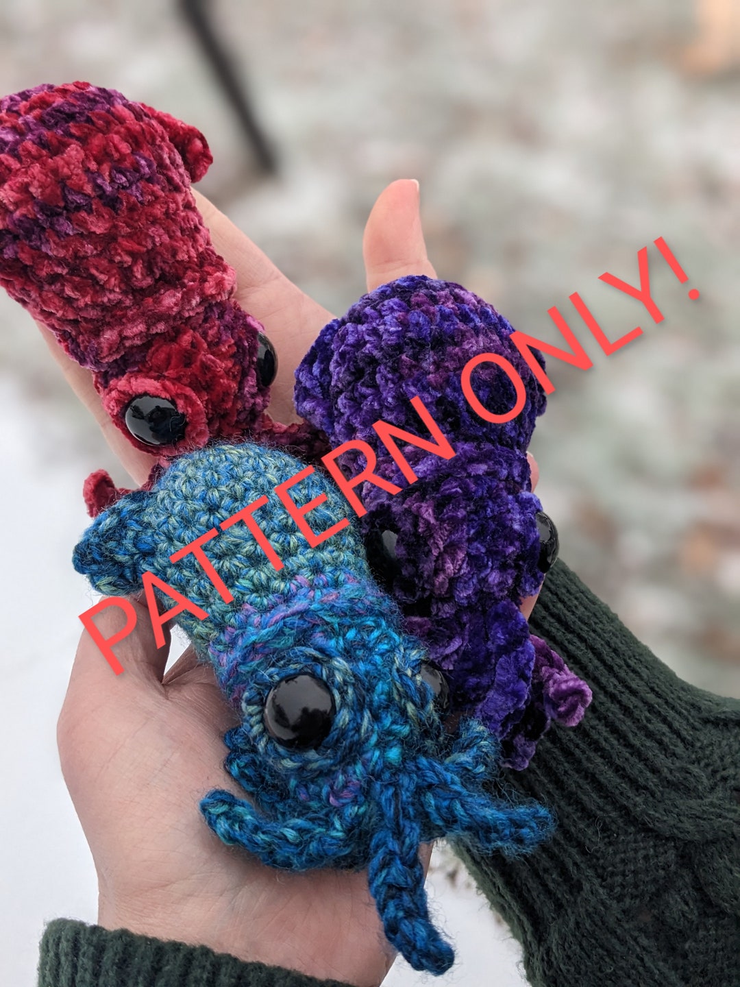 Crochet Bobtail Squid Pattern - Etsy