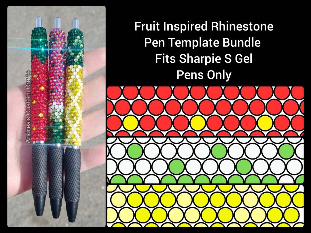 Sharpie S Fruit Inspired Rhinestone Template Bundle, Pineapple ...