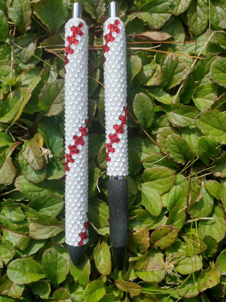 Softball Baseball Themed Glass Rhinestone Pen Medium Point - Etsy