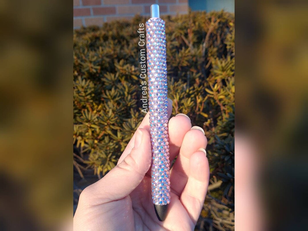 Light Pink AB Rhinestone Pen: Handmade Sparkle Papermate Inkjoy Gel ...