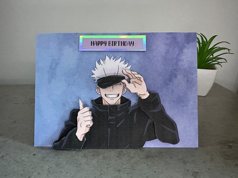Jujutsu Kaisen Gojo Birthday Card 3D Decoupage Card - Etsy UK
