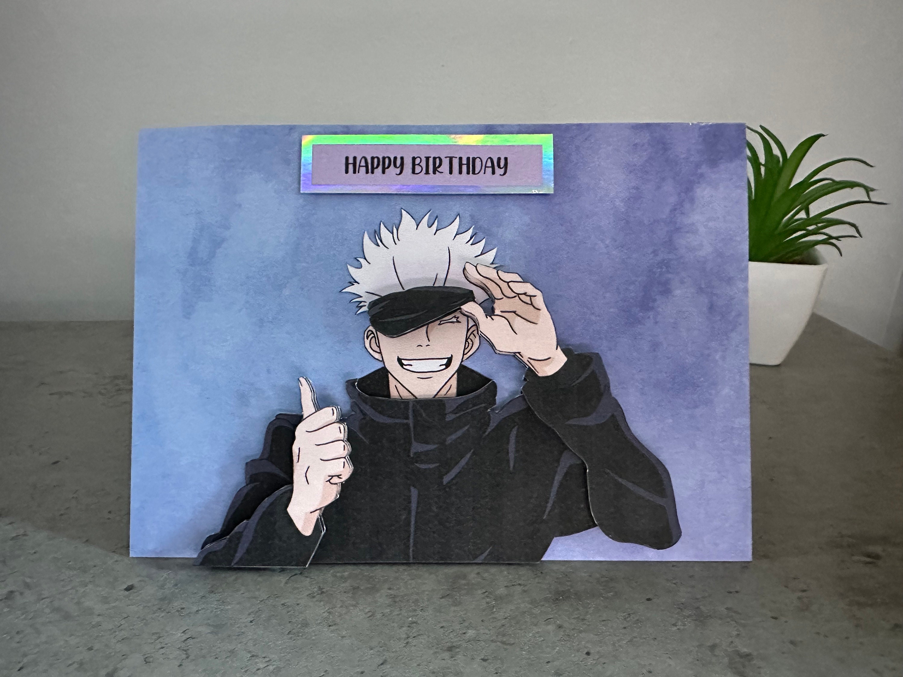 Jujutsu Kaisen Gojo Birthday Card 3D Decoupage Card - Etsy UK