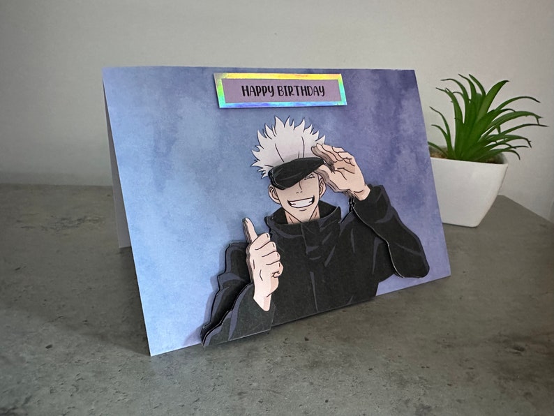 Jujutsu Kaisen Gojo Birthday Card 3D Decoupage Card - Etsy UK