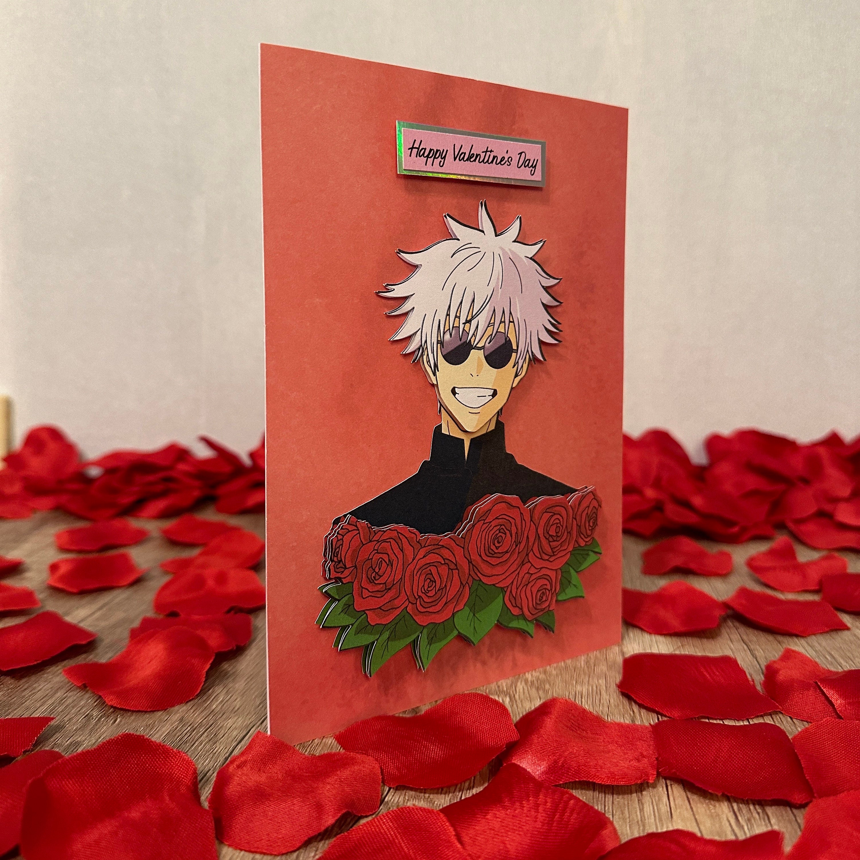 Jujutsu Kaisen Gojo Valentines Card 3D Decoupage Card - Etsy UK