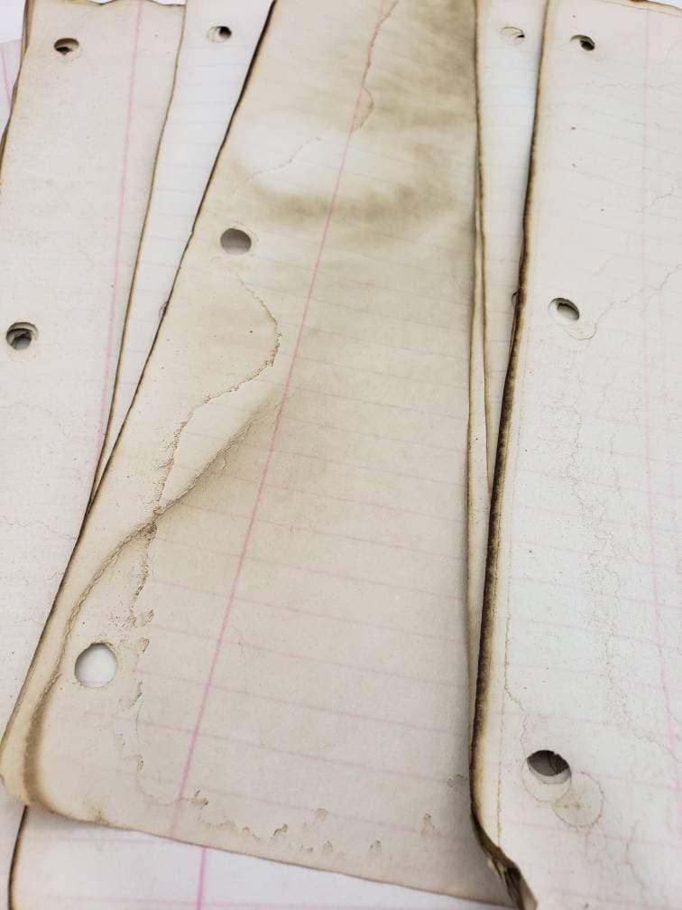 Coffee Stained Lined Paper 40/pack - Etsy