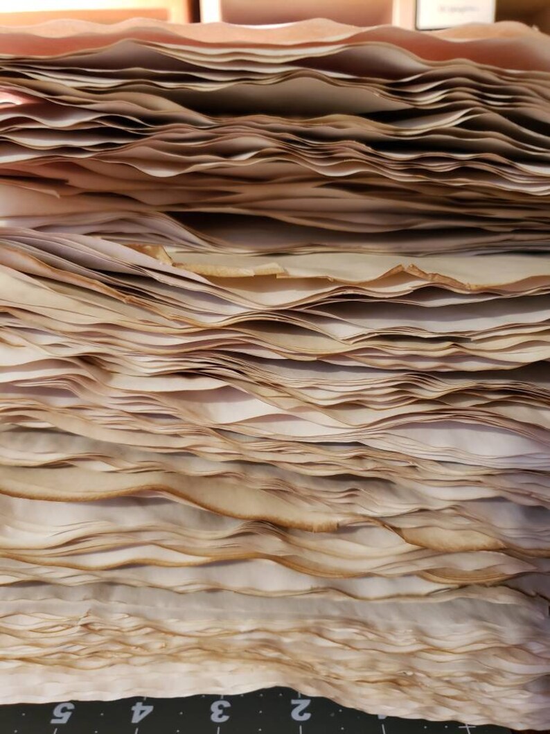 Coffee Stained Paper 50 Sheets/packet - Etsy