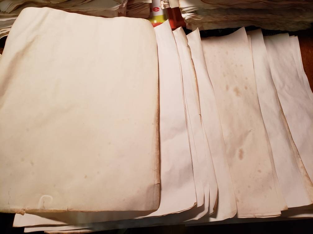 Coffee Stained Paper 50 Sheets/packet - Etsy