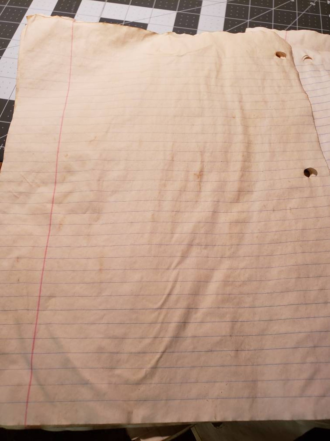 Tea Stained Lined Paper 40 Sheets/bundle - Etsy