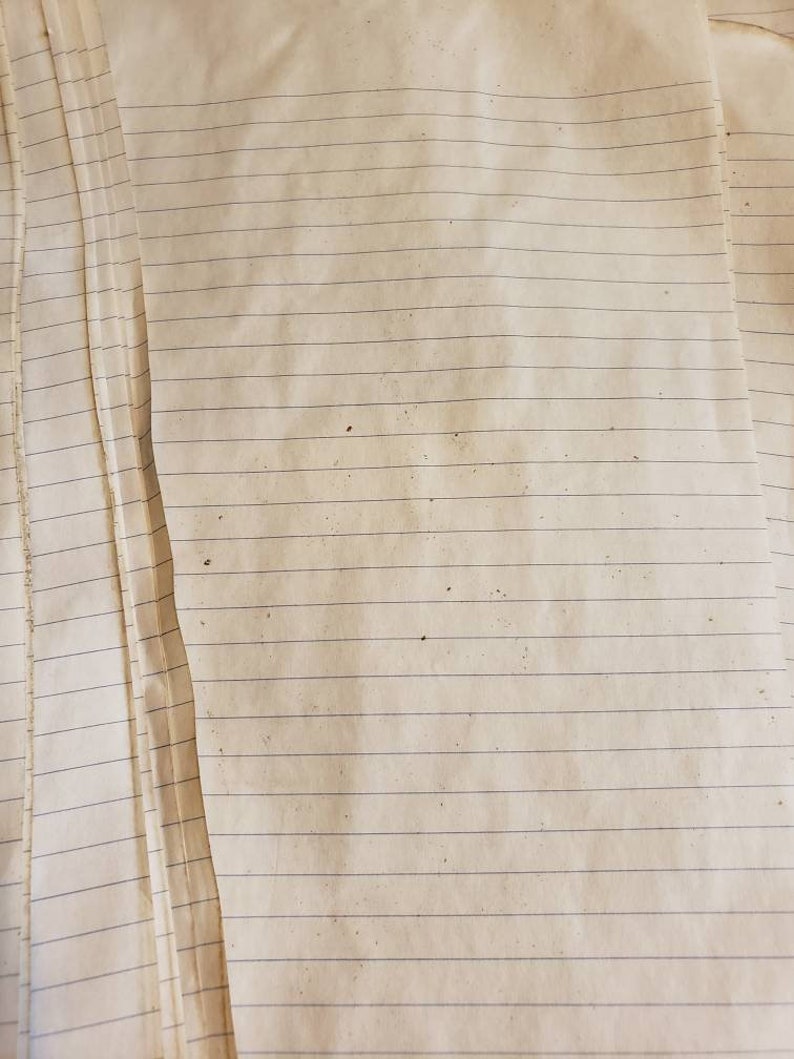 Coffee Stained Lined Paper 40/pack - Etsy