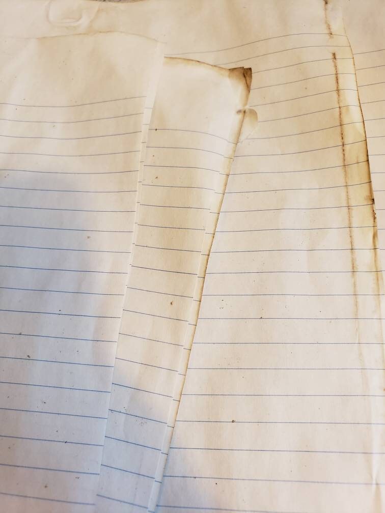 Coffee Stained Lined Paper 40/pack - Etsy