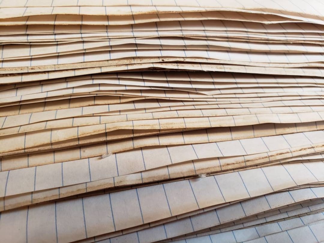 Coffee Stained Lined Paper 40/pack - Etsy