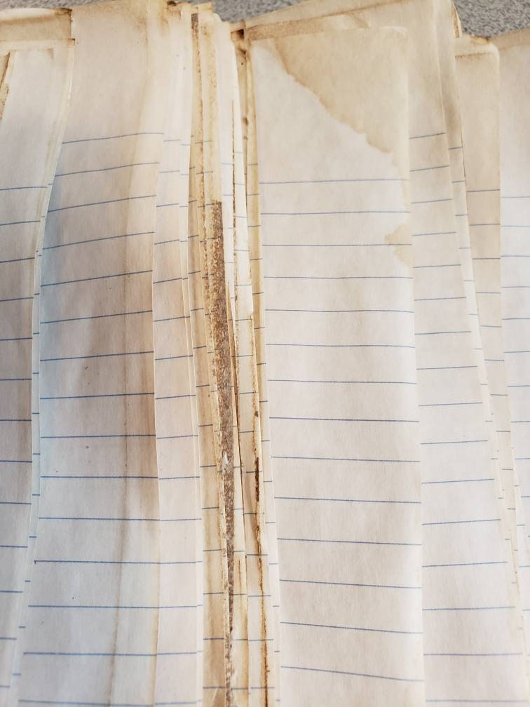 Coffee Stained Lined Paper 40/pack - Etsy