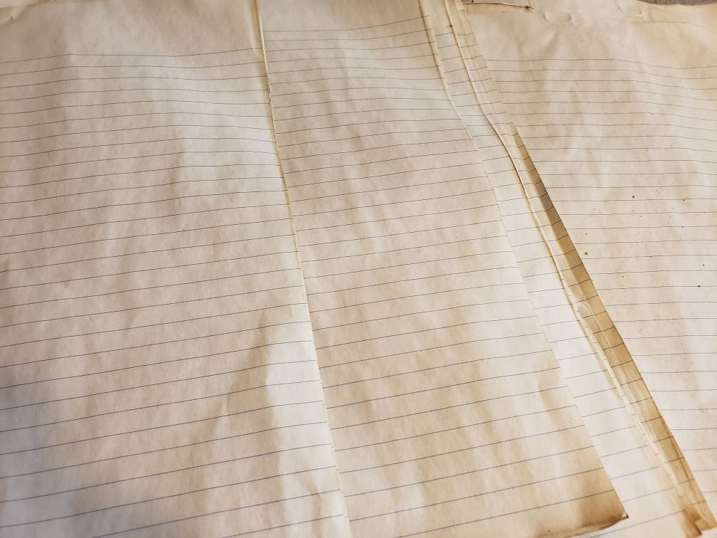 Coffee Stained Lined Paper 40/pack - Etsy