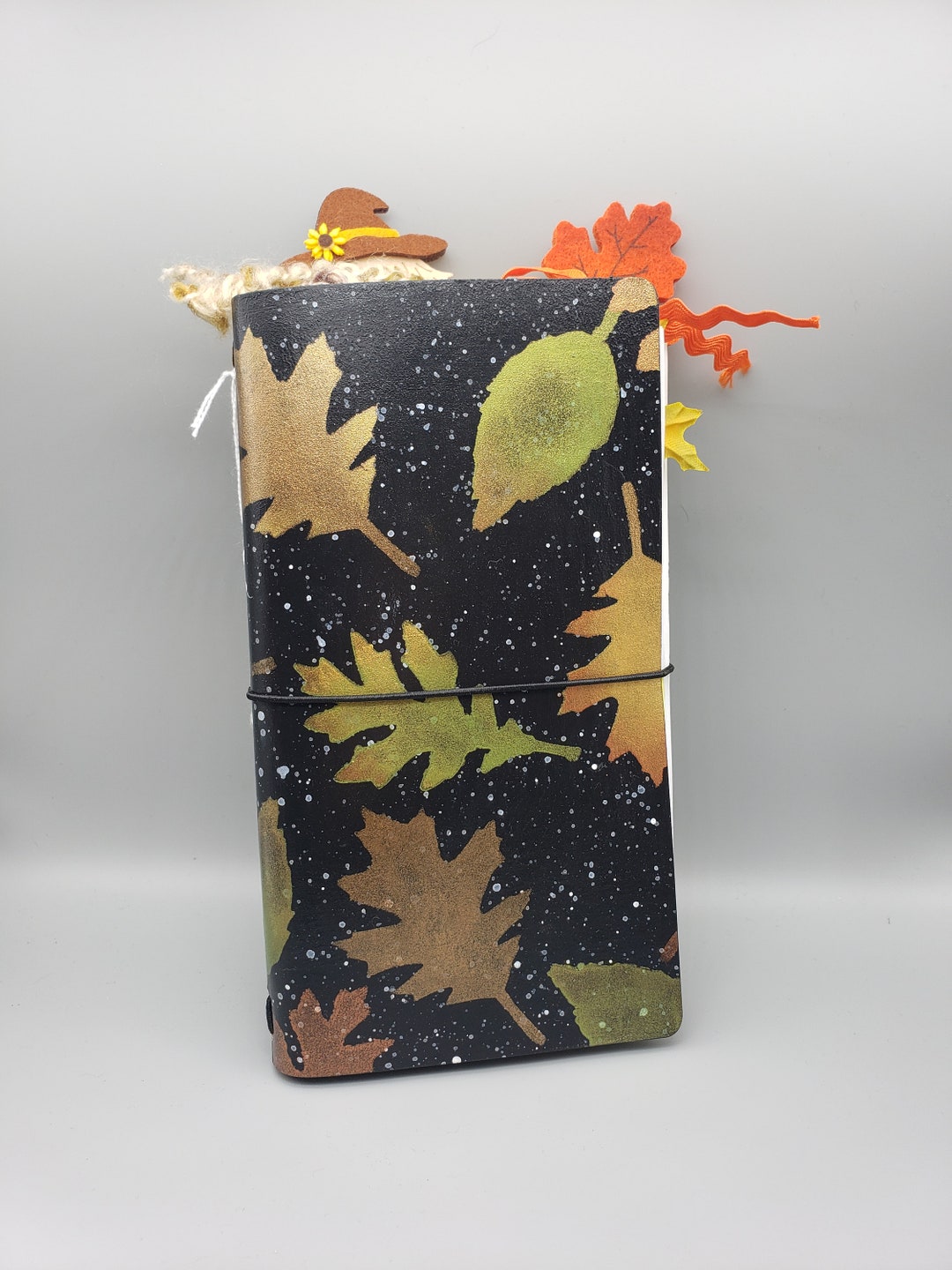 Autumn Leaves Hand Painted TN Style Junk Journal Art Journal - Etsy