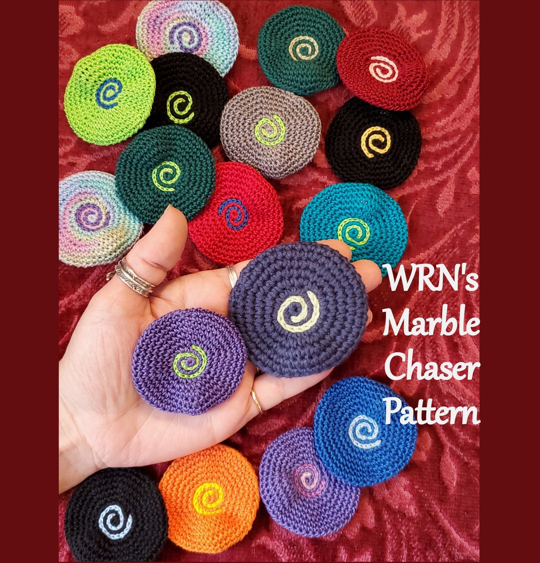 Wrn's Spiral Marble Chaser PATTERN - Two Variations! - PDF Crochet ...