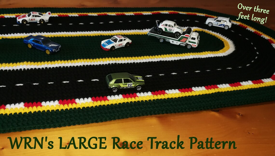 Wrn's LARGE Race Track Mat Pattern PDF File - Etsy
