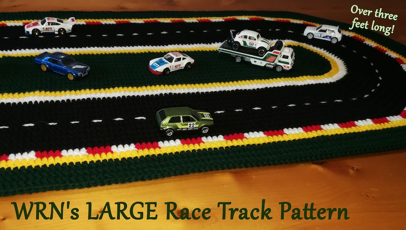 Wrn's LARGE Race Track Mat Pattern PDF File - Etsy