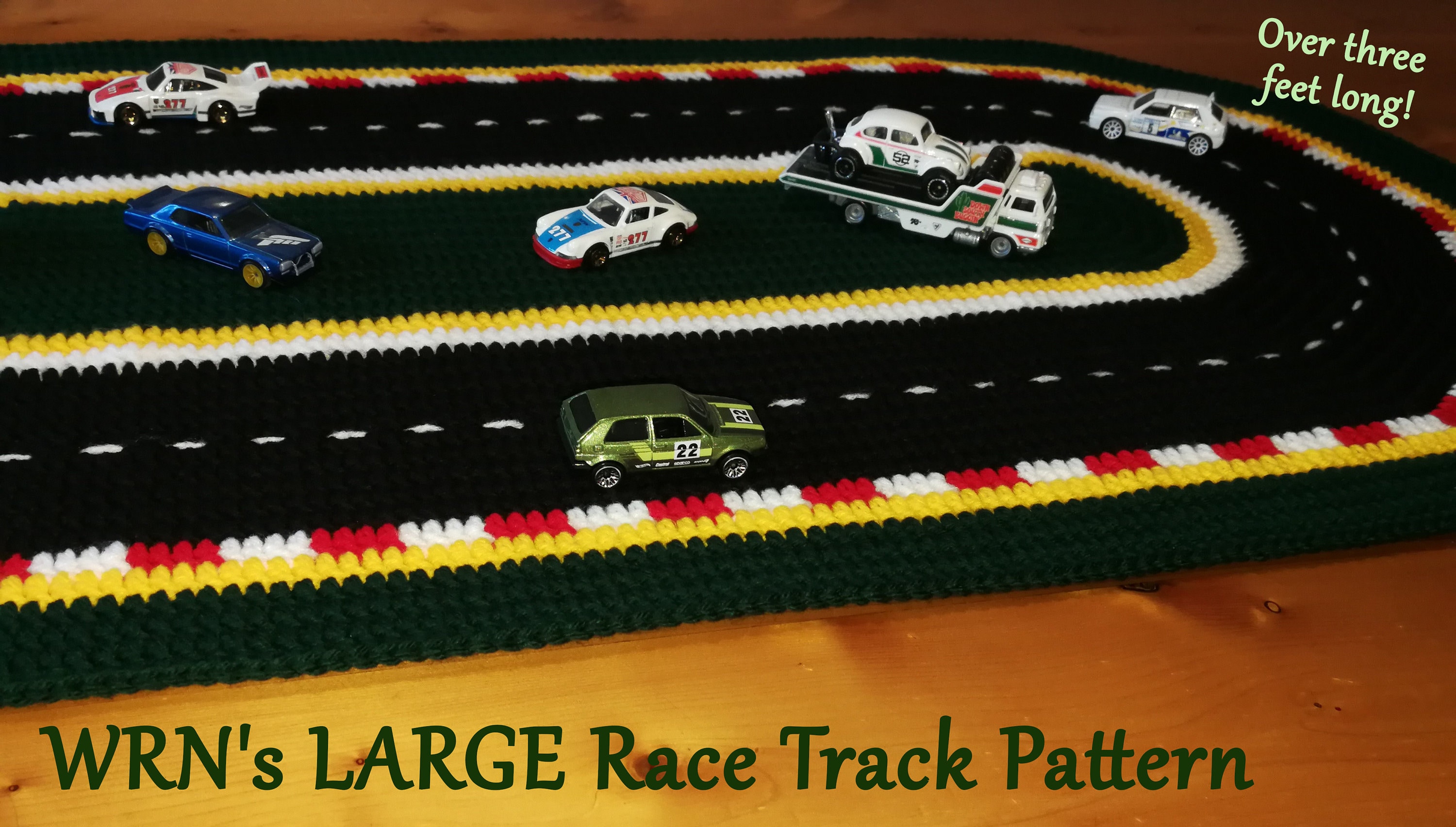 Wrn's LARGE Race Track Mat Pattern PDF File - Etsy