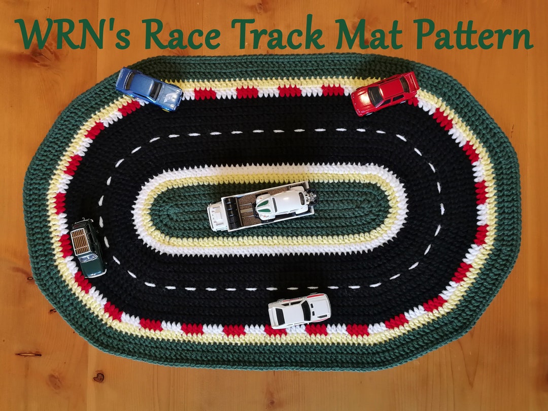 Wrn's Race Track Mat Pattern PDF File - Etsy