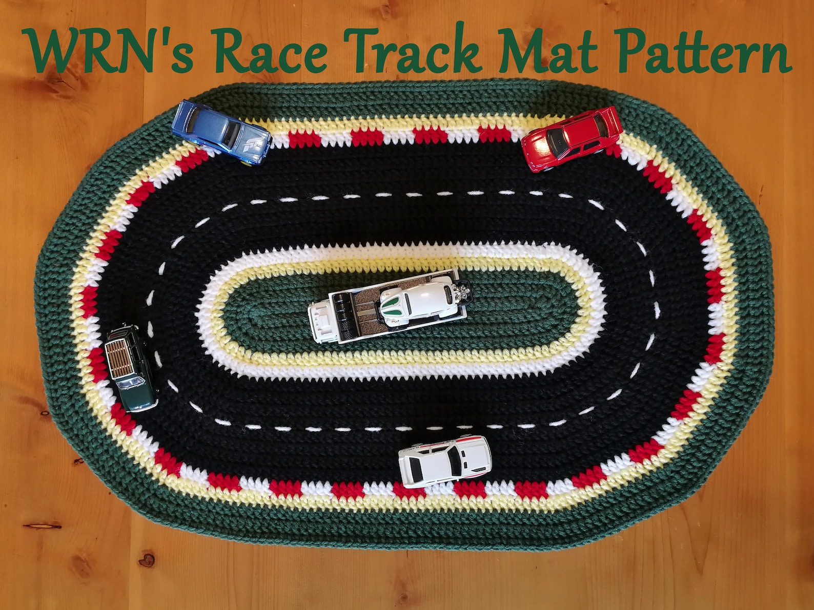 Wrn's Race Track Mat Pattern PDF File - Etsy