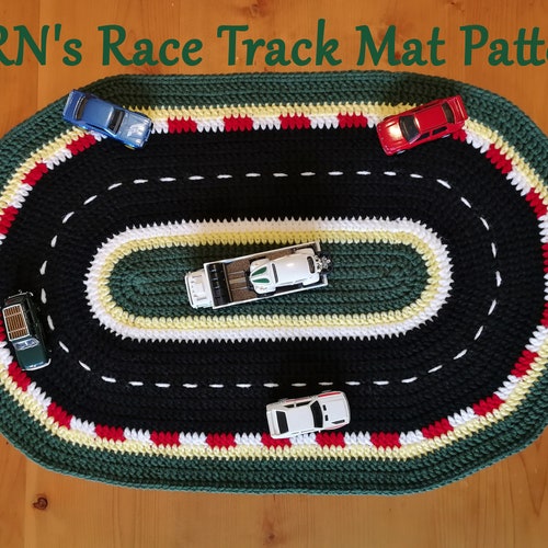 Wrn's LARGE Race Track Mat Pattern PDF File - Etsy