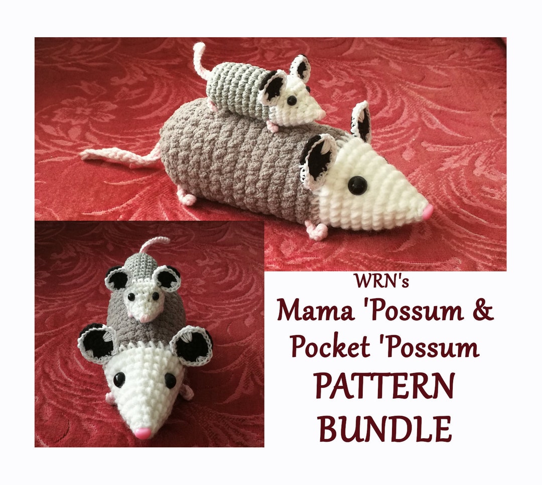 Mama 'possum & Pocket 'possum PATTERN BUNDLE - PDF Crochet Pattern - Etsy
