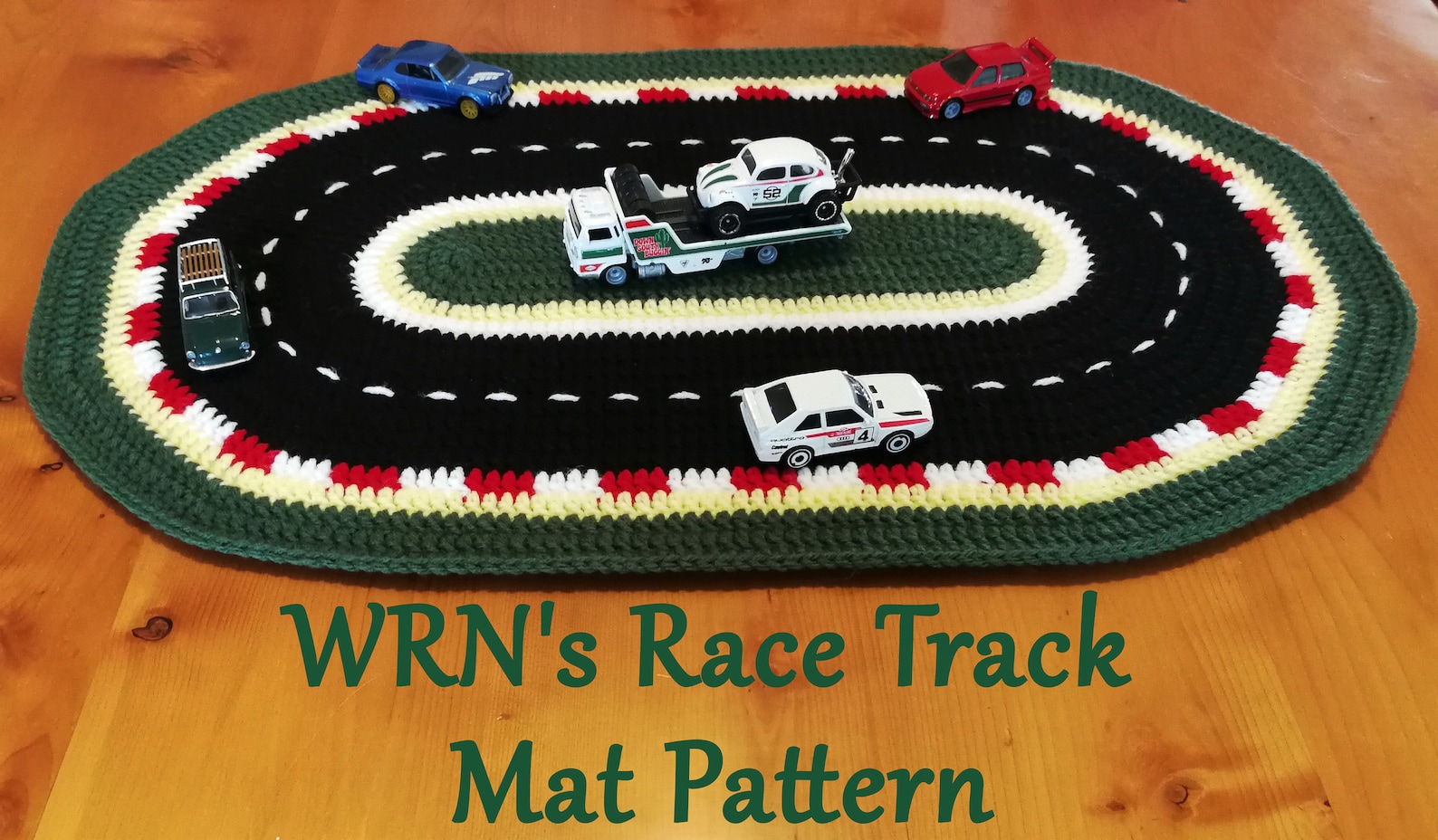 Wrn's Race Track Mat Pattern PDF File - Etsy